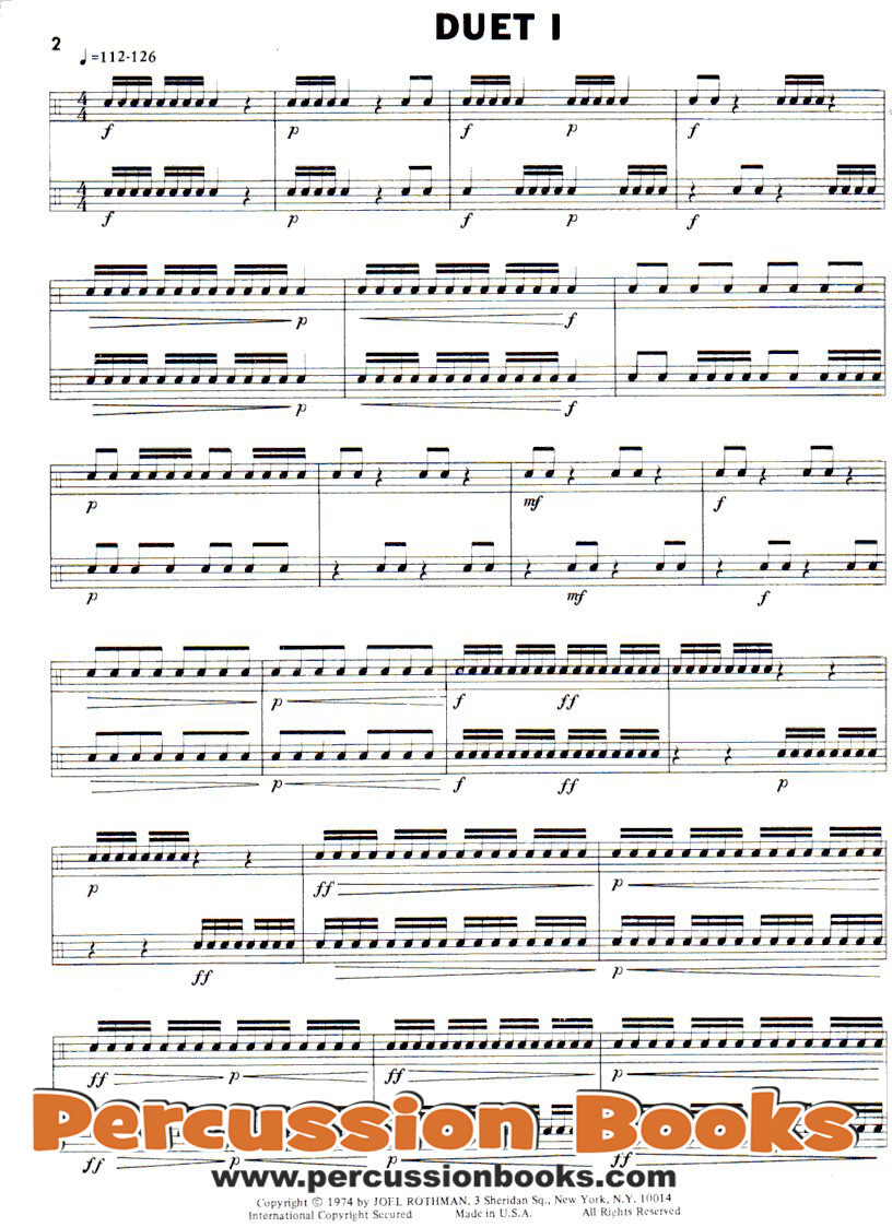 Intermediate Duets For Snare Drum - Percussion Books | Everything you ...